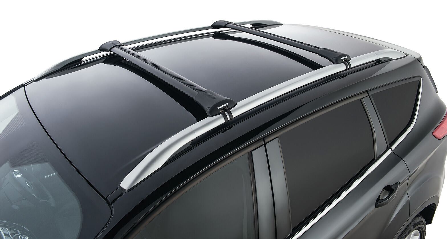 Rhino Vortex StealthBar Black 2 Bar Roof Rack for FORD Ranger Wildtrak ...