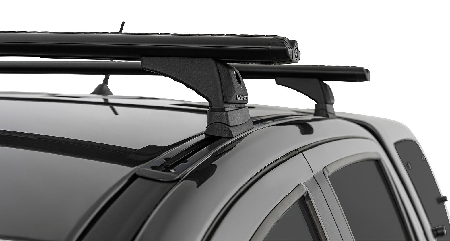 Rhino Vortex RCH Black 2 Bar Roof Rack for FORD Ranger PX/PX2/PX3 4dr ...