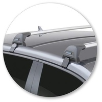 Yakima Black 2 Bar Roof Rack - Audi Q2 5dr SUV 1/16 - On (S25Y & K1047)