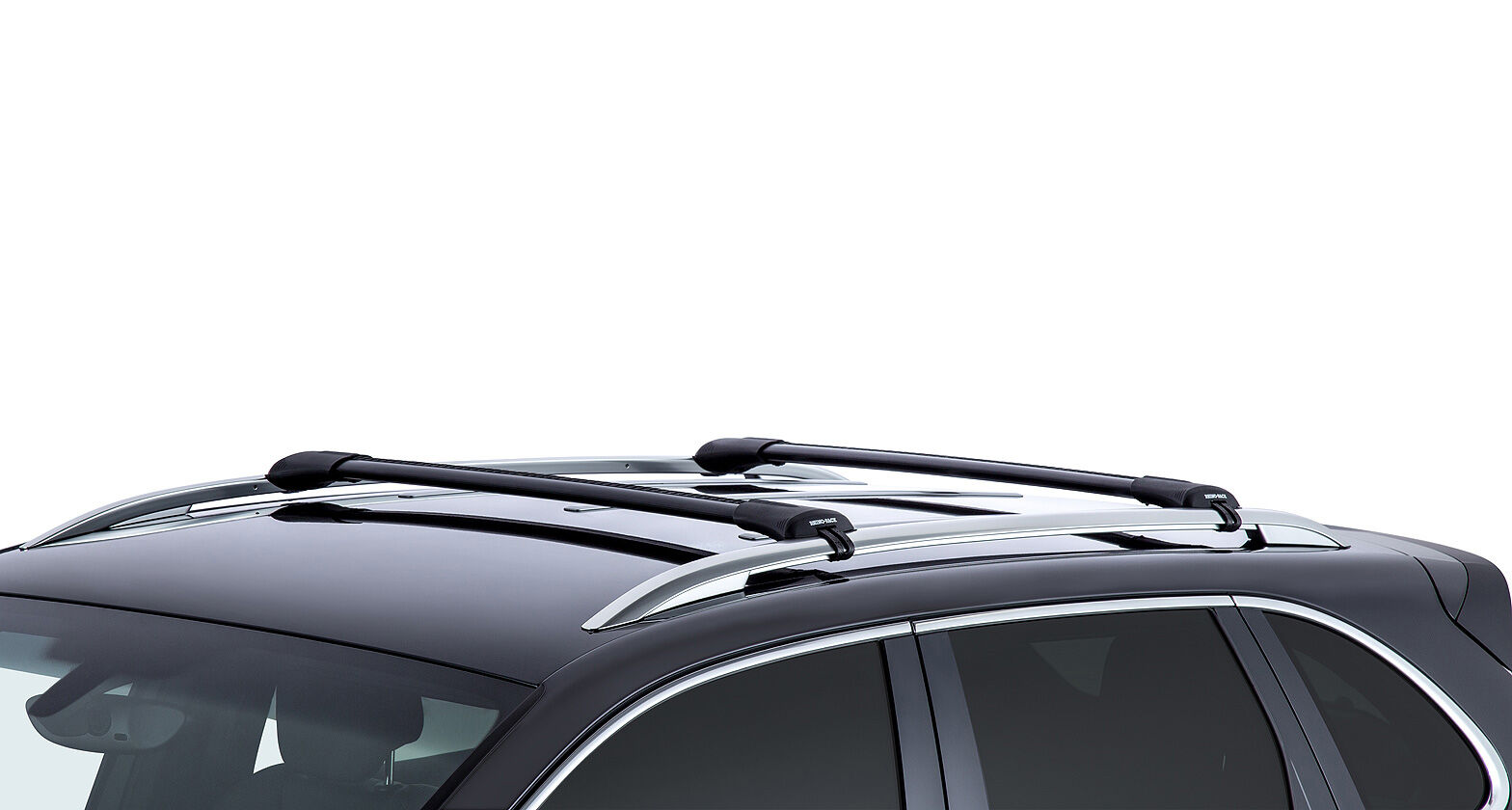 Rhino Vortex StealthBar Black 2 Bar Roof Rack for TOYOTA Prado 150 ...