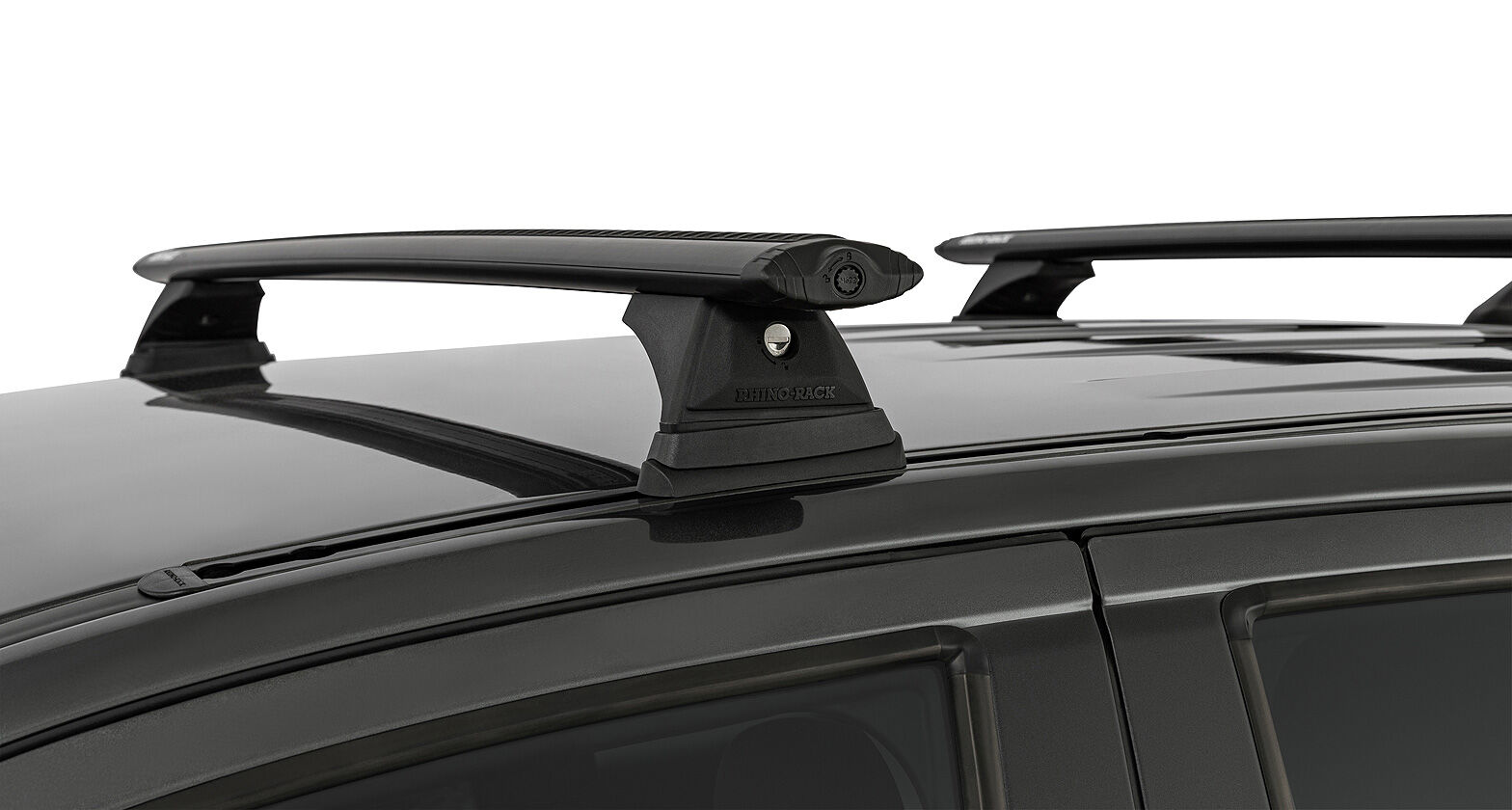 Rhino Vortex RCH Black 2 Bar Roof Rack for FORD Ranger PX/PX2/PX3 4dr ...