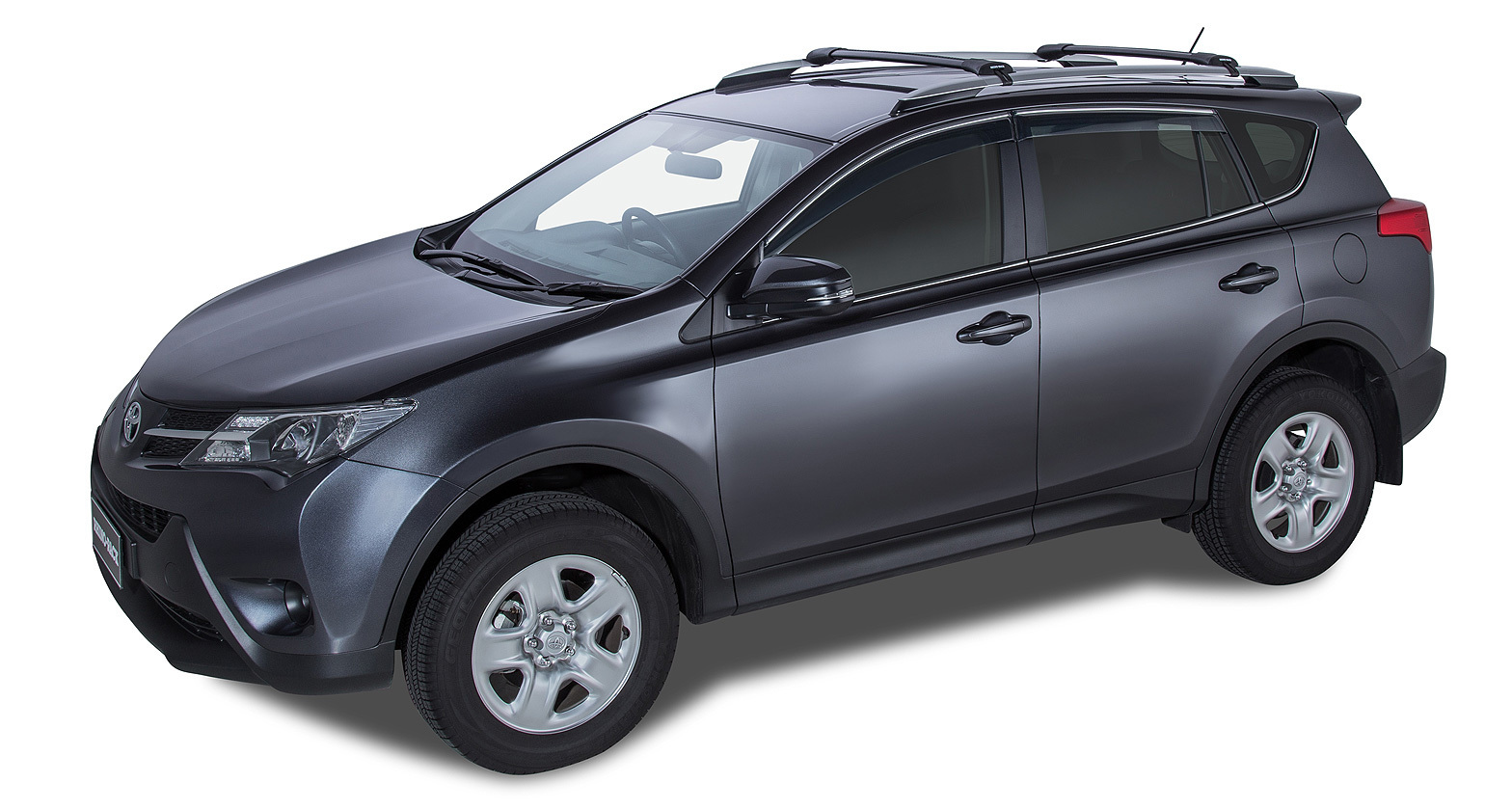 Rhino Vortex StealthBar Black 2 Bar Roof Rack for TOYOTA Rav4 Gen 4 ...