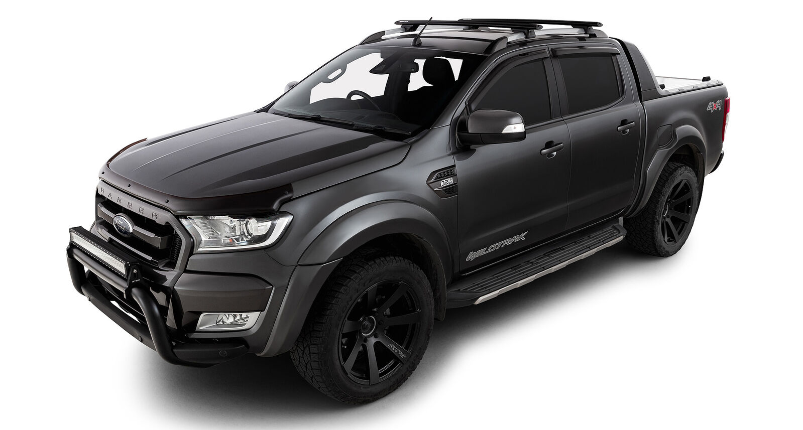 Rhino-Rack JC-01532 Vortex RX Black 2 Bar Roof Rack for FORD Ranger ...