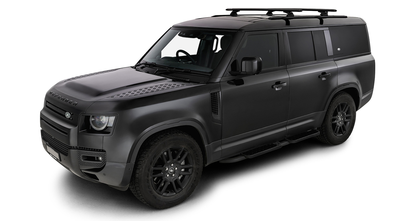 Rhino-Rack JC-01933 Vortex RCL Black 2 Bar Roof Rack for LAND ROVER ...