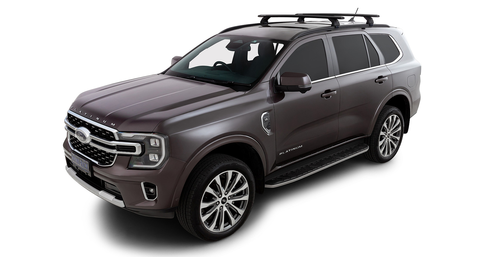 Rhino-Rack JC-01991 Vortex RX200 Black 2 Bar Roof Rack for FORD Everest ...