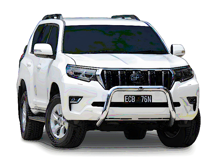 ECB Black Ripple Nudge Bar to suit Toyota Prado GXL 11/17 - Onwards ...