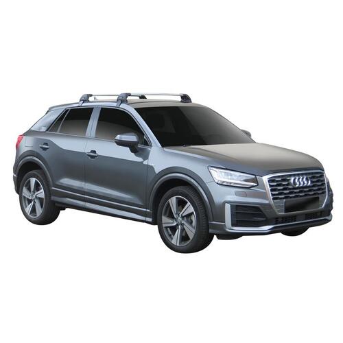 Prorack 2 Bar Roof Rack Kit for Audi Q2 5dr SUV 2016 on (S25 + K1047)