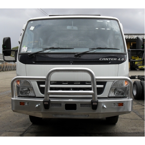 ECB Polished Deluxe 3 BullBar with towpin to suit Fuso Canter FE8 Wide ...
